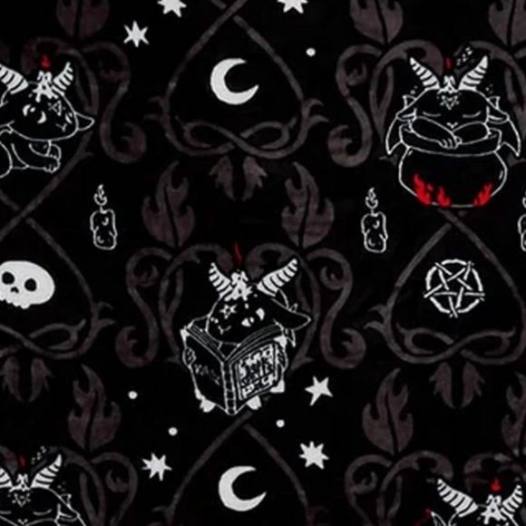 Killstar | Bedding | Killstar Devil Details Blanket Super Soft Gothic ...